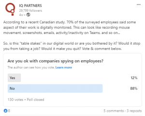 Is Your Company Spying On You? - IQ PARTNERS